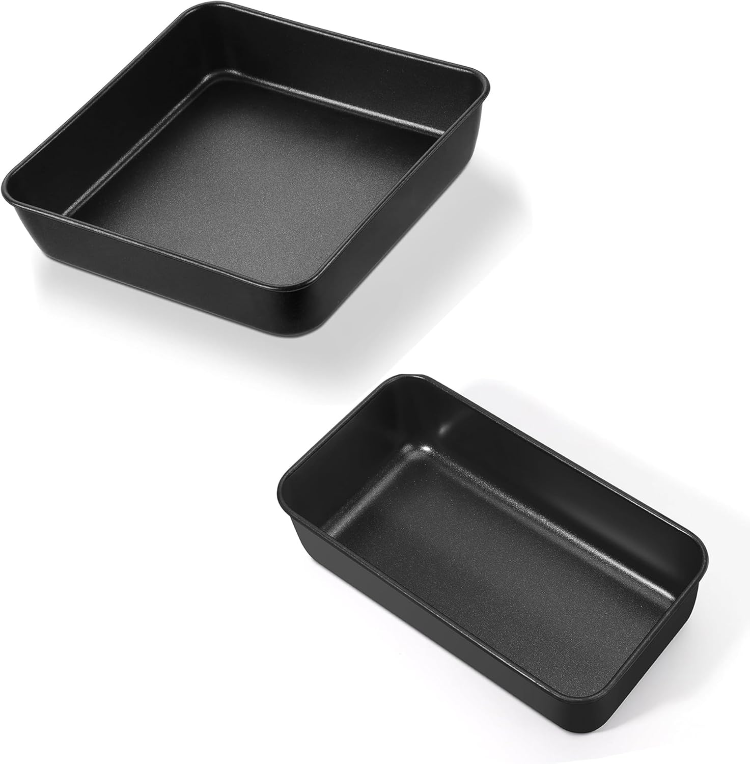 Amazon.com: E-far Nonstick 8x8 Baking Pan and 9x5 Bread Loaf Pan ...