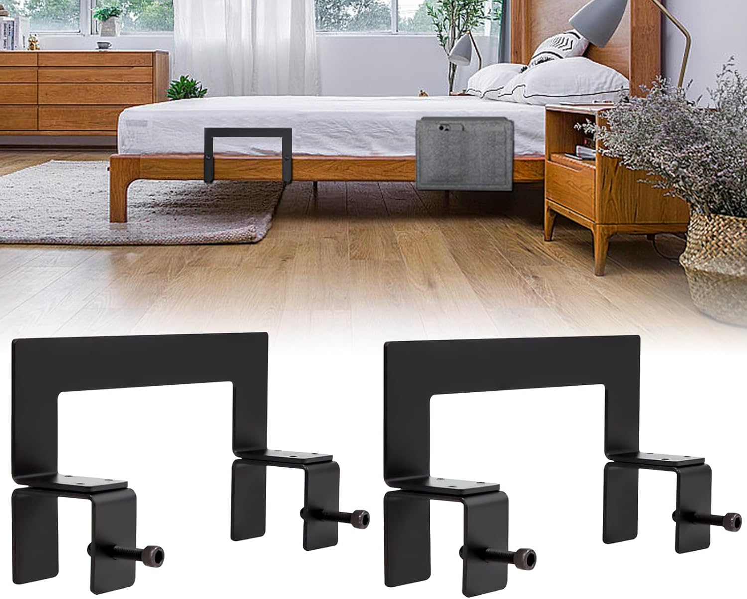 Amazon.com: AIYOTAR 2 Pack Non Slip Mattress Gaskets for Metal Bed ...