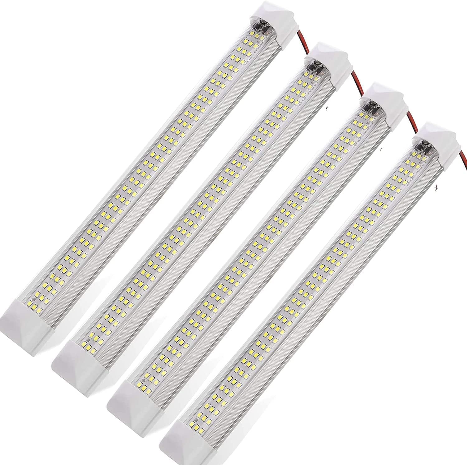 12 Volt LED Lights Bar - Daylight 6000K 13.4 Inch 108 LED 5W 500 Lumens ...