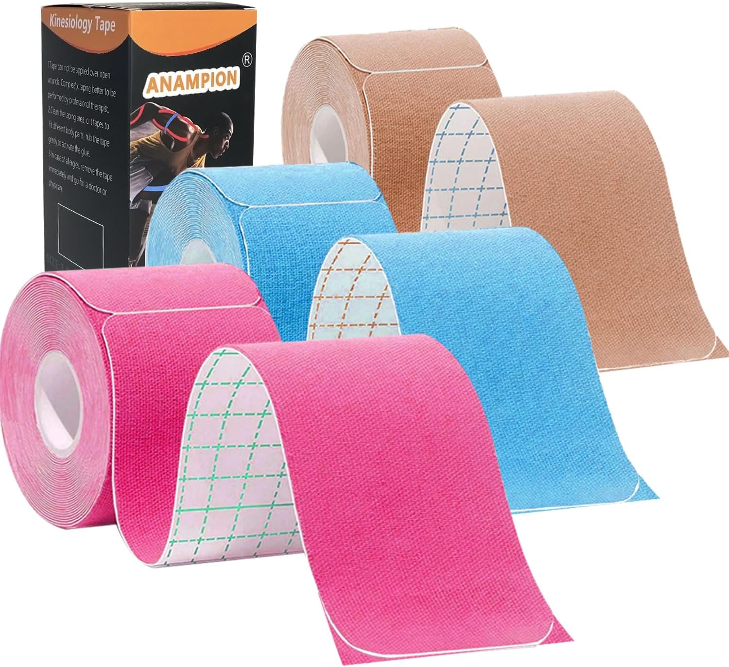Amazon.com: Kinesiology Tape Pro Athletic Sports Waterproof Breathable ...