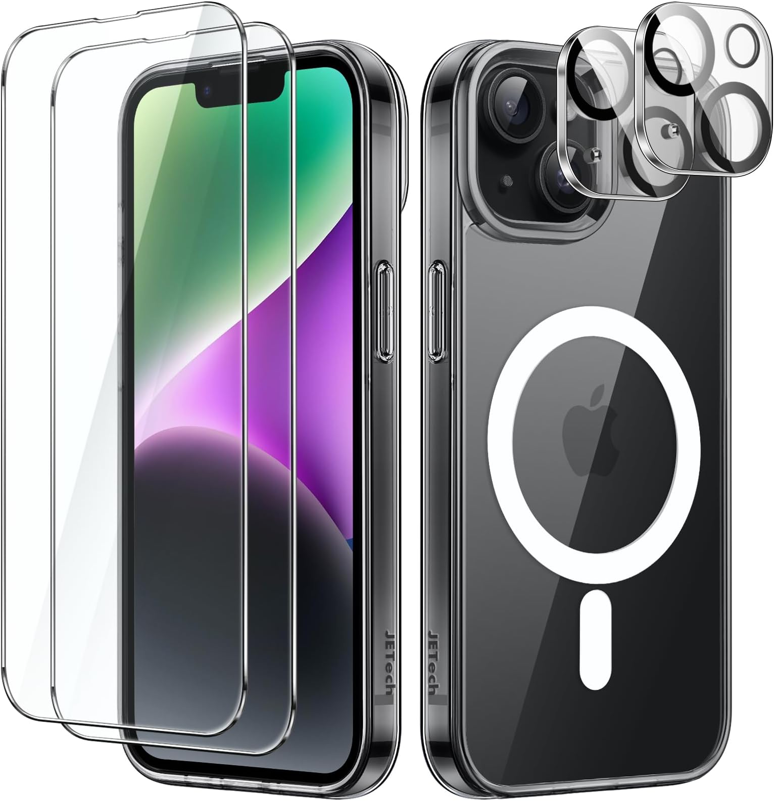 Amazon.com: JETech 5 in 1 Magnetic Case for iPhone 14 Pro 6.1-Inch with ...