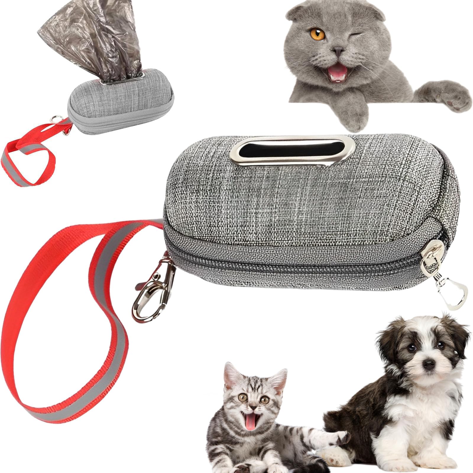 1Pcs Portable Dog Poop Bag Holder Sturdy Poo Bag Dispenser Dog Poo Bag ...