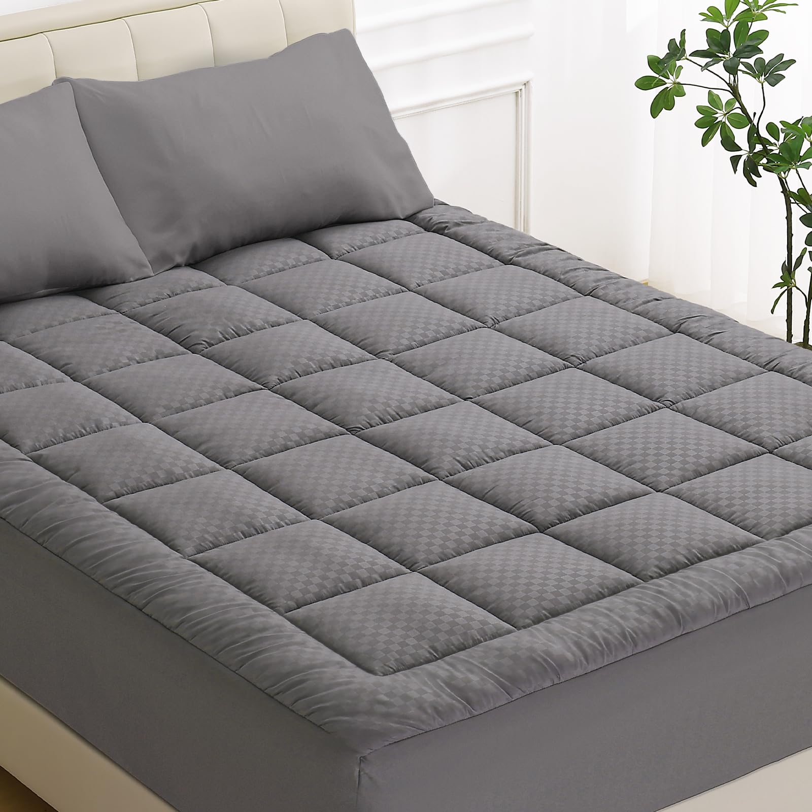 Amazon.com: OLANLY King Quilted Fitted Mattress Pad, Cooling Soft ...