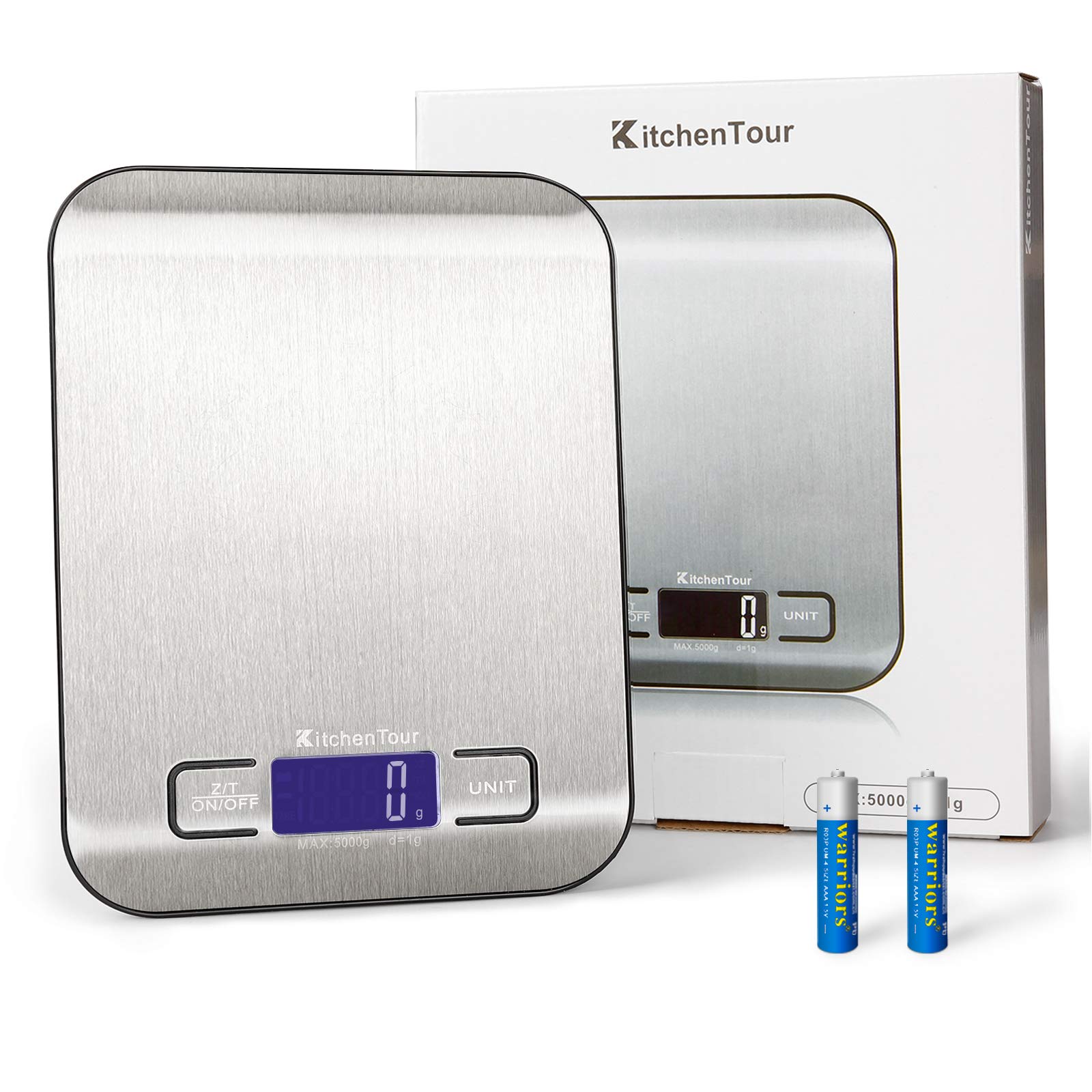 K KitchenTour Food Scale, 5kg/11lb Multifunction Digital Kitchen Scale ...