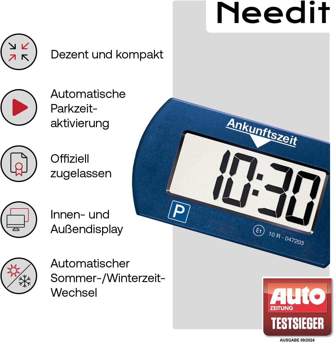 Needit Park Mini Electronic Parking Disc User Manual