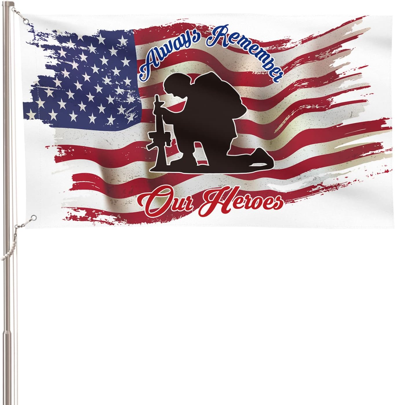 Amazon.com : All Gave Some Some Gave All Military Flag with Grommets ...