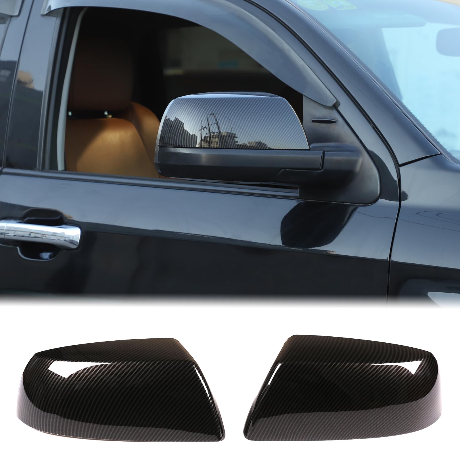 Amazon.com: Car Door Rear View Mirror Cover Cap Compatible with Toyota ...