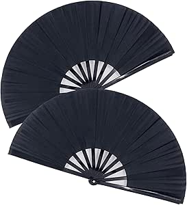 Amazon.com: STHUAHE 2PCS Large Rave Fan Folding Hand Fan Clap Popping ...