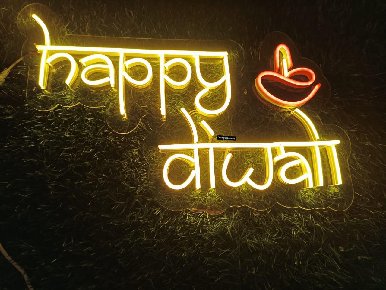 Buy Happy Diwali Neon Sign/Lights Neon LED Light, Decorative Light for ...