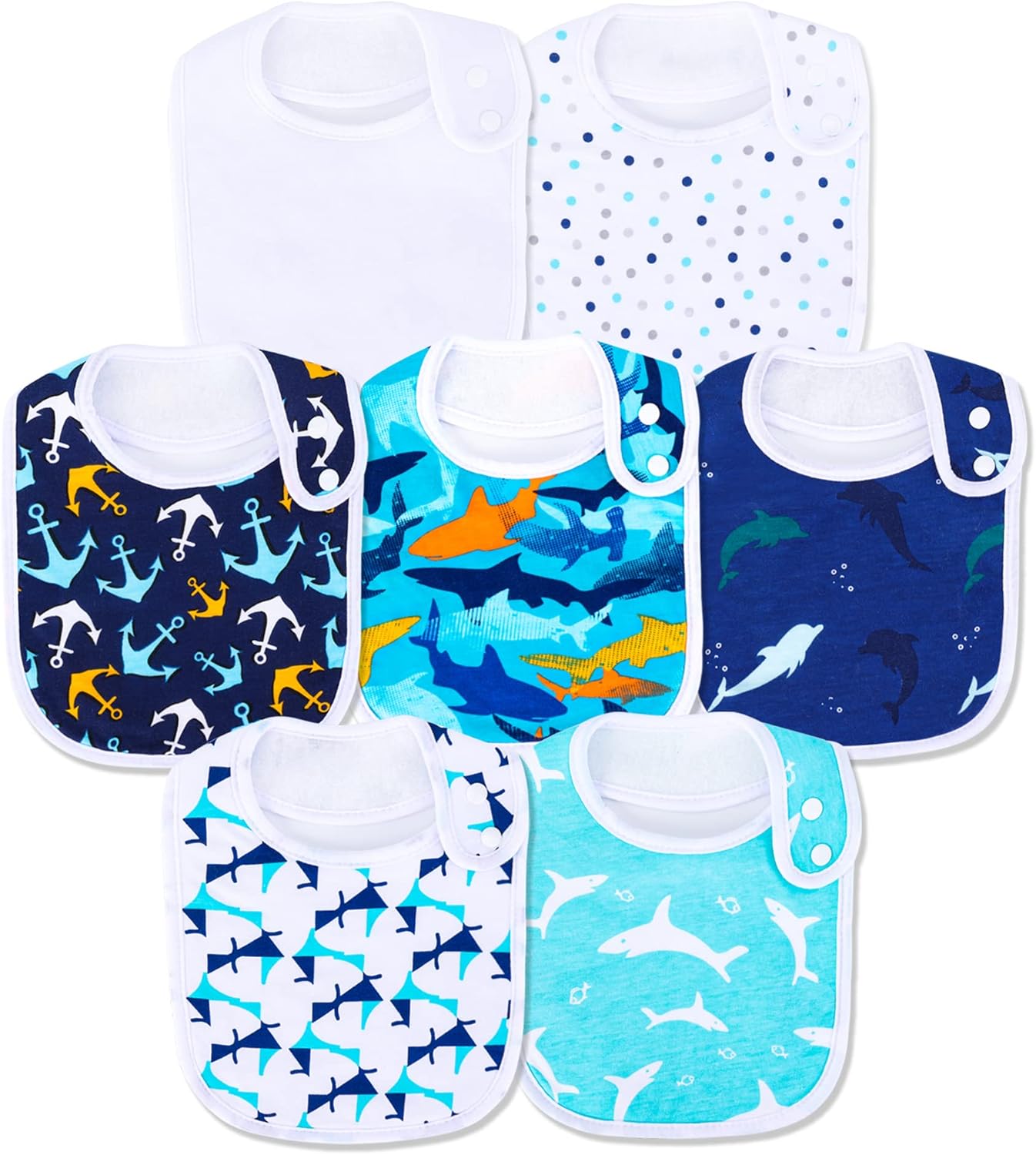 Amazon.com: Benoxine Baby Bibs Super Soft and Absorbent Organic Cotton ...