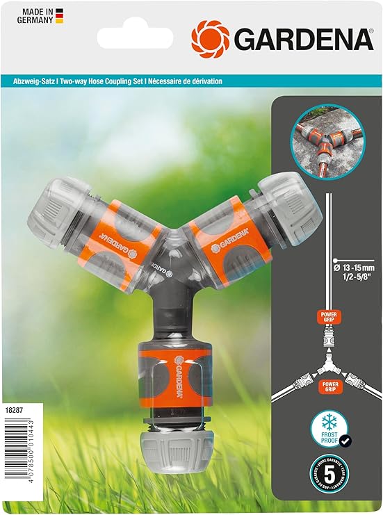 Amazon.com: Gardena Two-Way Hose Coupling Set 1/2" : Everything Else