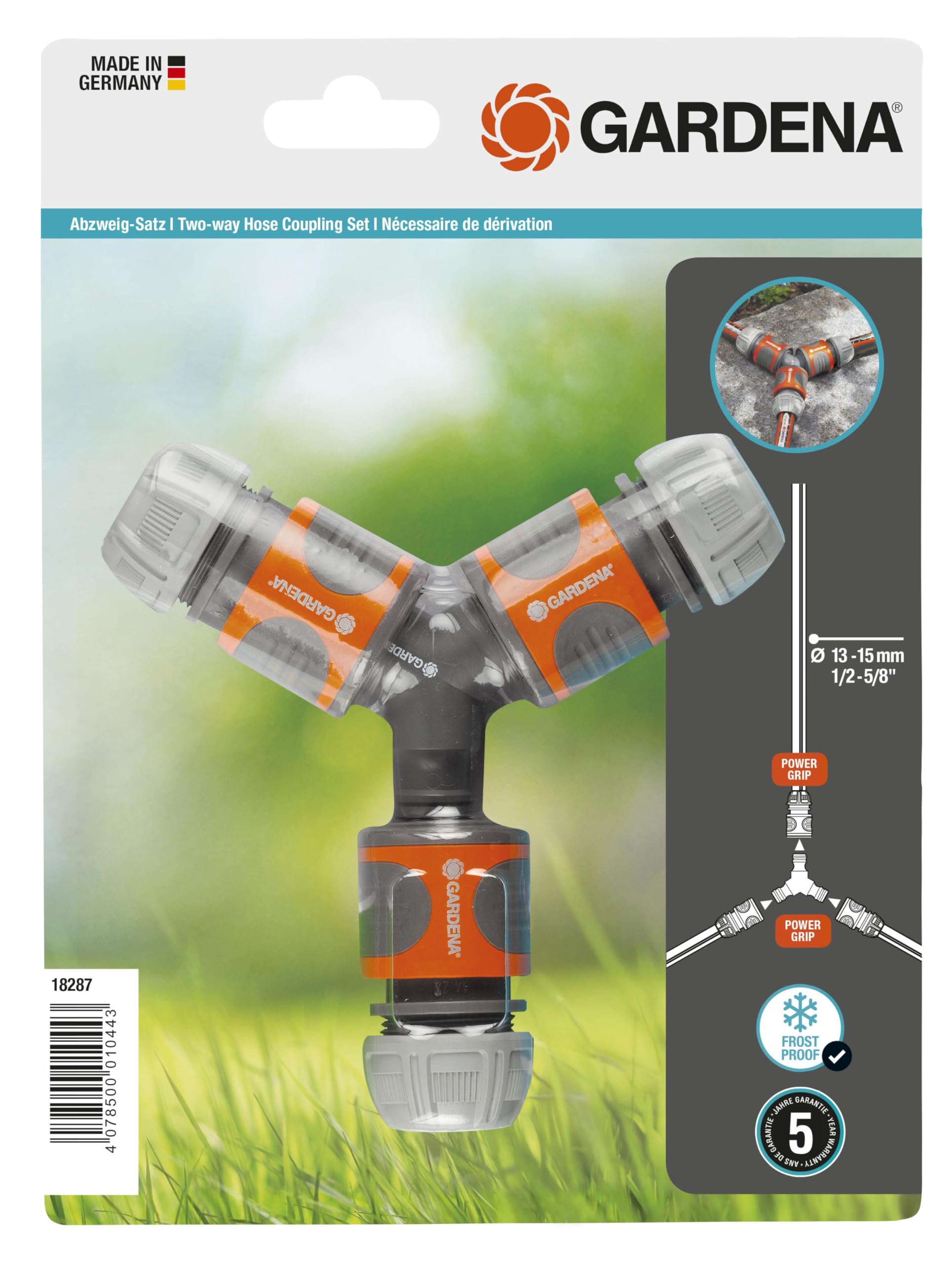 Snapklik.com : Two-Way Hose Coupling Set 1/2