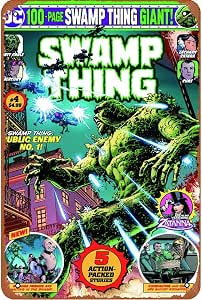 Amazon.com : Swamp Thing Giant #4 Comics Plaque Poster Metal Tin Sign 8 ...