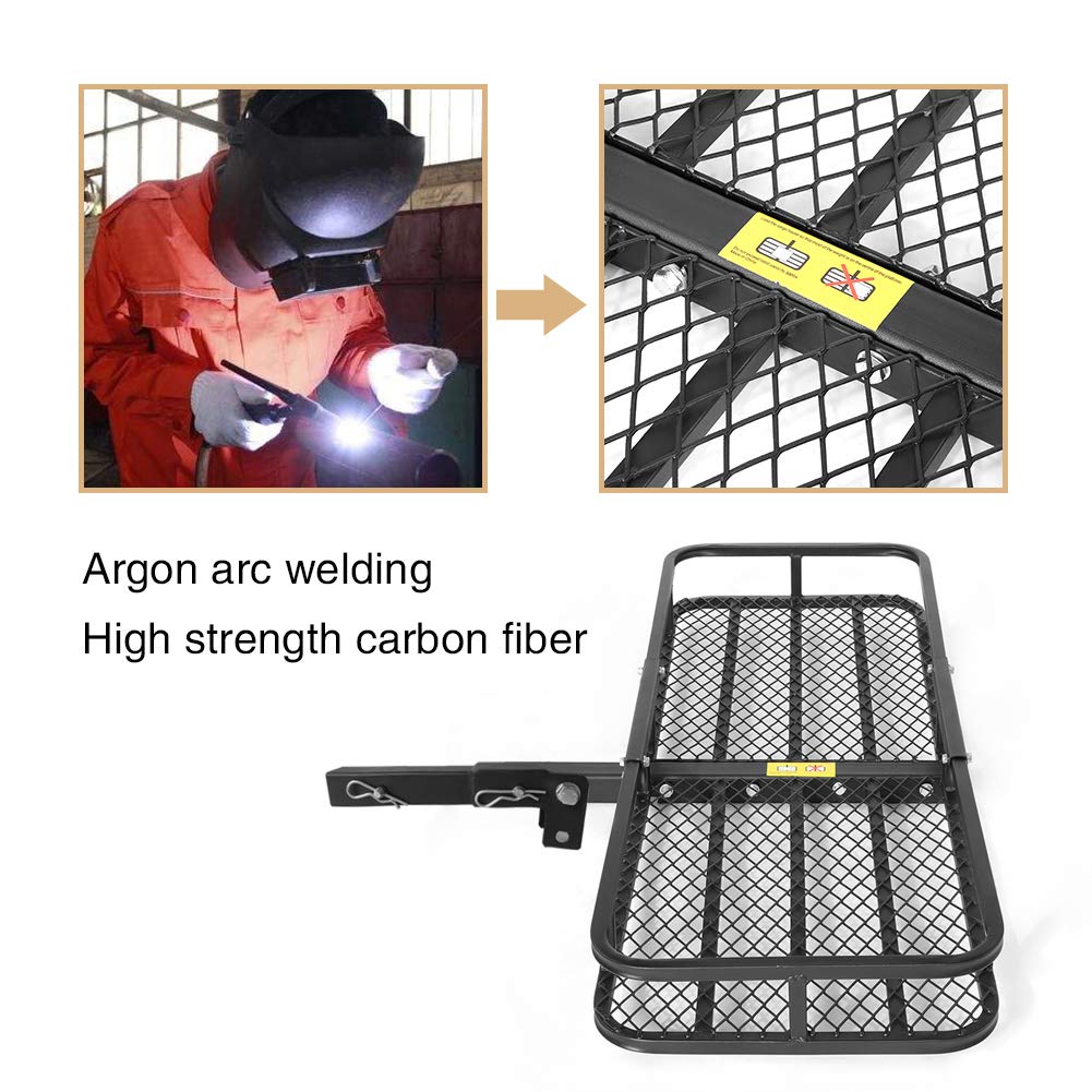GOTOTOP Car Cargo Rack,Heavy Duty Rear Luggage Rack Carbon Steel ...