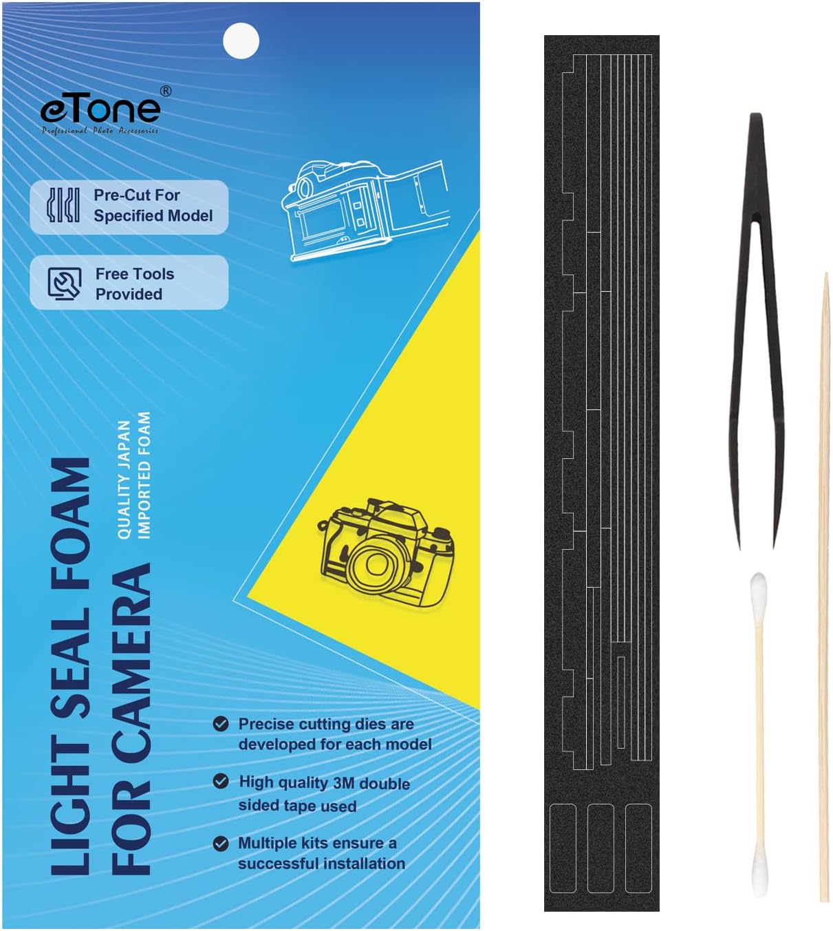 Amazon.com : eTone Pre-Cut Light Seal Foam Sponge Kits Repair for Nikon F2/F2A/F2AS Film Camera ...