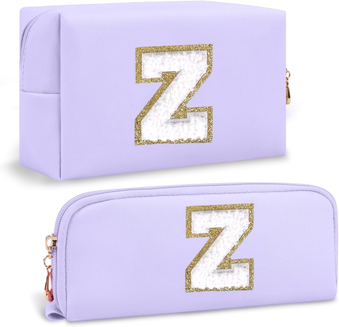 Amazon.com: SweetTree Initial Cosmetic Bag for women,2PCS Personalized ...