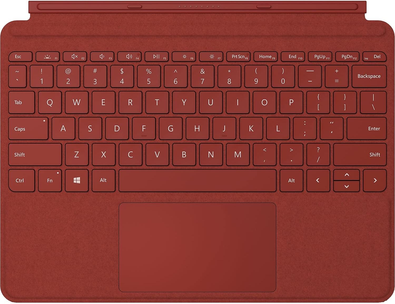 Amazon.com: Microsoft Keyboard Cover for Surface Go and Go 2, Poppy Red ...