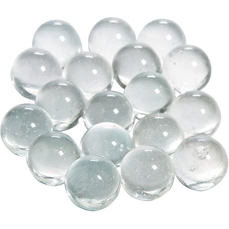 Amazon.com: Houseables Glass Stone, Clear Marbles, Pebbles for Vases, 5 ...