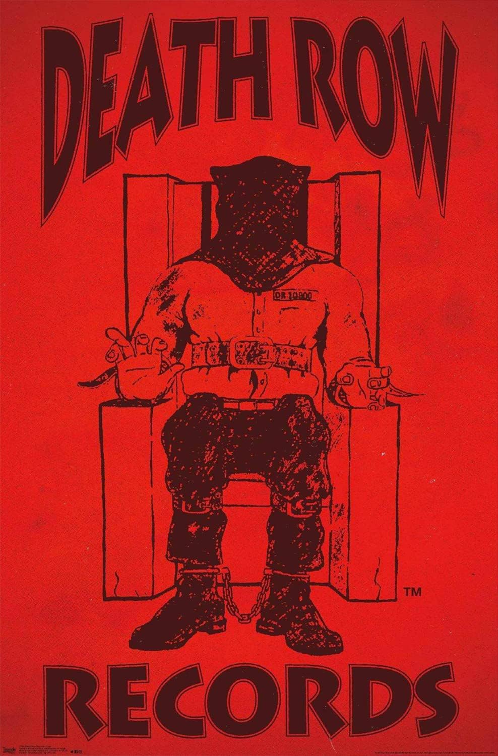 Buyartforless Death Row Records Logo Poster Red 34″x22.375″ POST ...