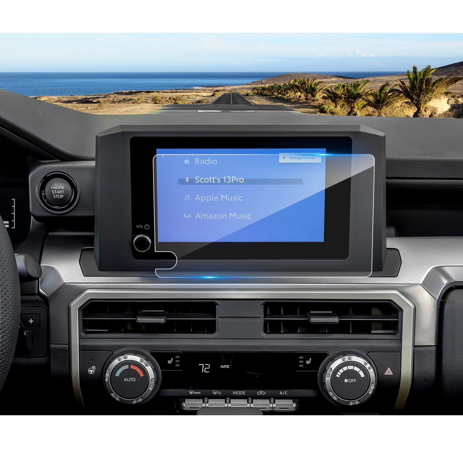 Amazon.com: Coleya for 2024 2025 Toyota Tacoma Screen Protector, 8-inch ...