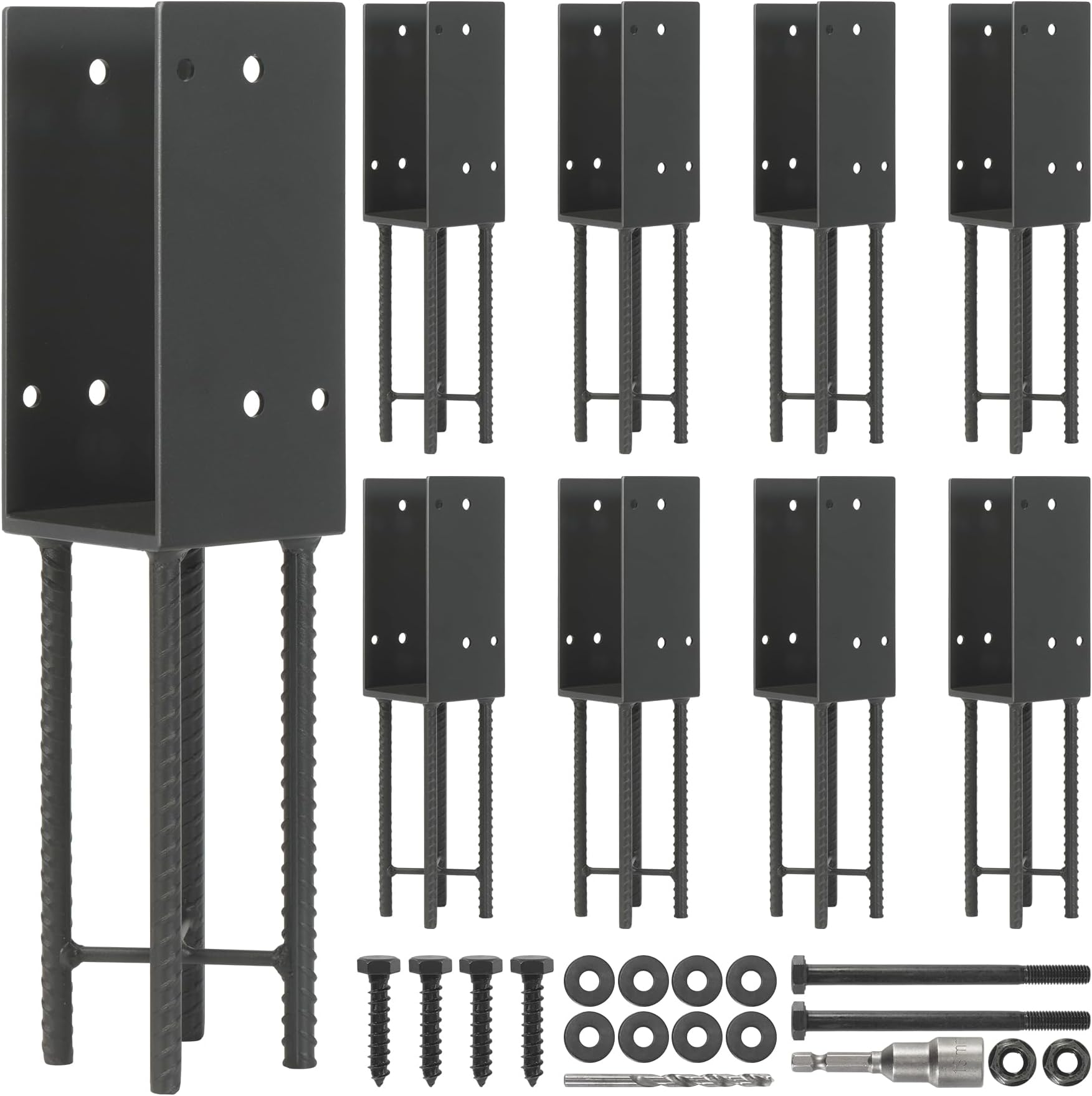 Amazon.com: Sturdi-Wall Plus, Wet Set Bracket (6x6 Post), SWP66 - Steel Bracket with Rebar for ...