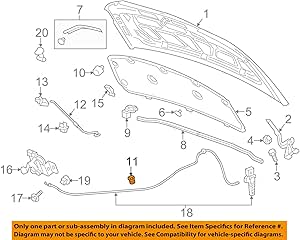 Amazon.com: GM OEM-Hood Rubber Bumper Cushion 94580457