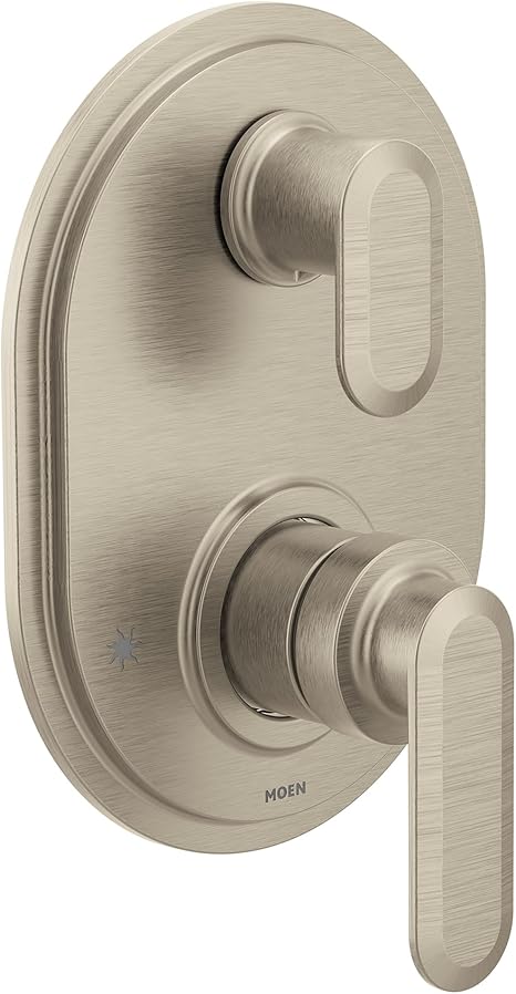 Moen Greenfield Brushed Nickel M-CORE 3 Series Two-Handle Shower Valve ...