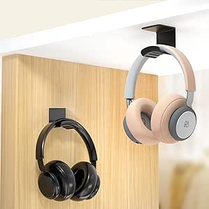 Amazon.com: HomeMount Headphone Hook Under Desk - Headphone Stand ...