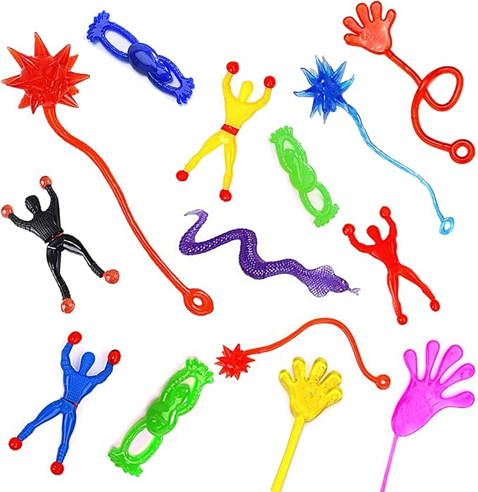 Amazon.com: AMGLOBAL 100 Pieces Assorted Stretchy Sticky Toy, Includes ...