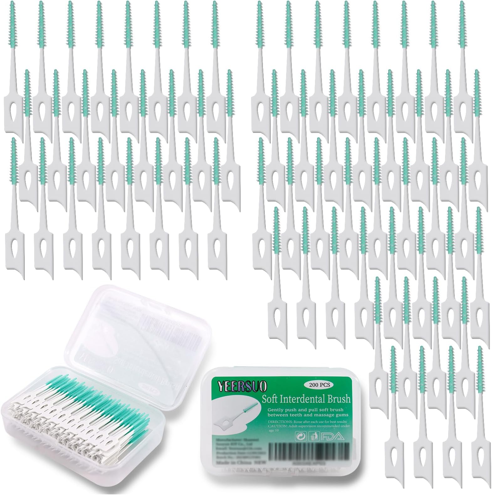 Amazon.com: The Doctor's BrushPicks Interdental Toothpicks, 275 Picks ...