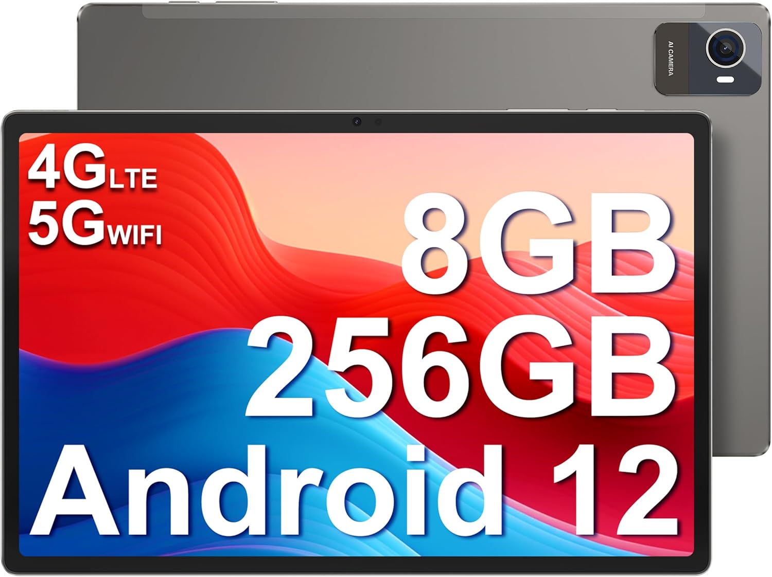 jumper Tablet Android 12, 10,51 Zoll Tablet, 8 GB RAM 256 GB ROM, Dual ...