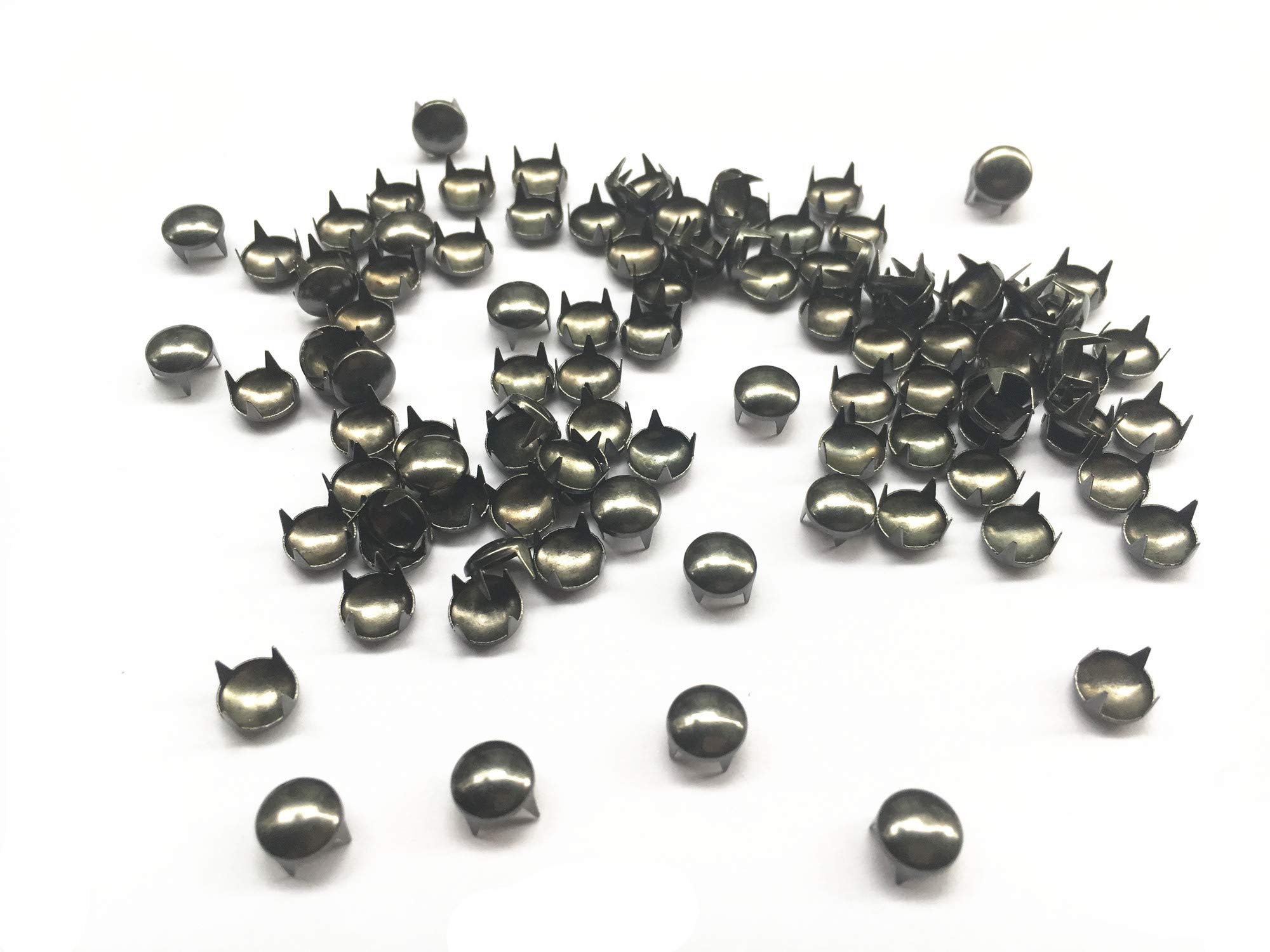 Amazon.com: 100 Pcs Round Dome Studs Metal Claw Beads Nailhead Punk ...
