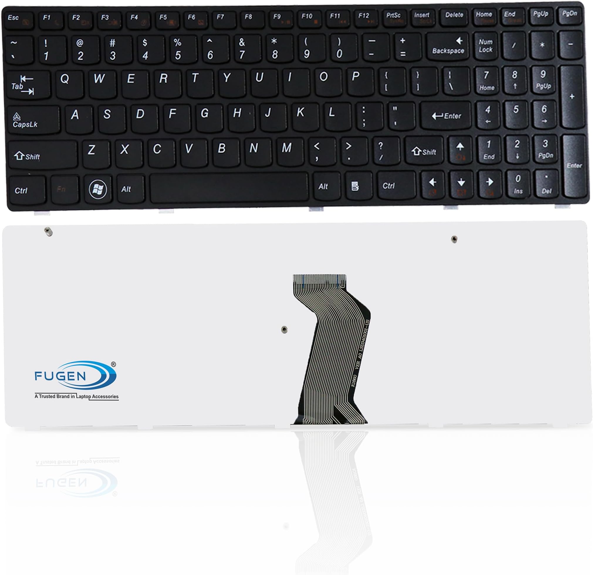 HB PLUS Laptop Keyboard Compatible with The Lenovo Ideapad G580 G580A ...