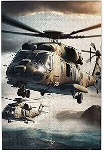 Amazon.com: HERRECX 1000 Piece Jigsaw Puzzle - Helicopters Aircraft ...