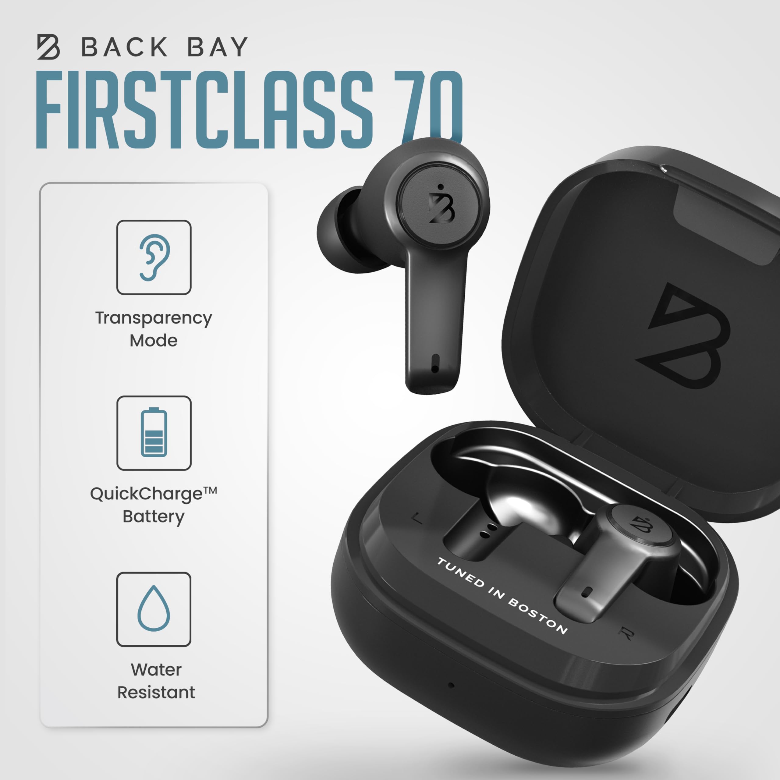 Snapklik.com : Back Bay Audio FirstClass 70 Active Noise Canceling ...