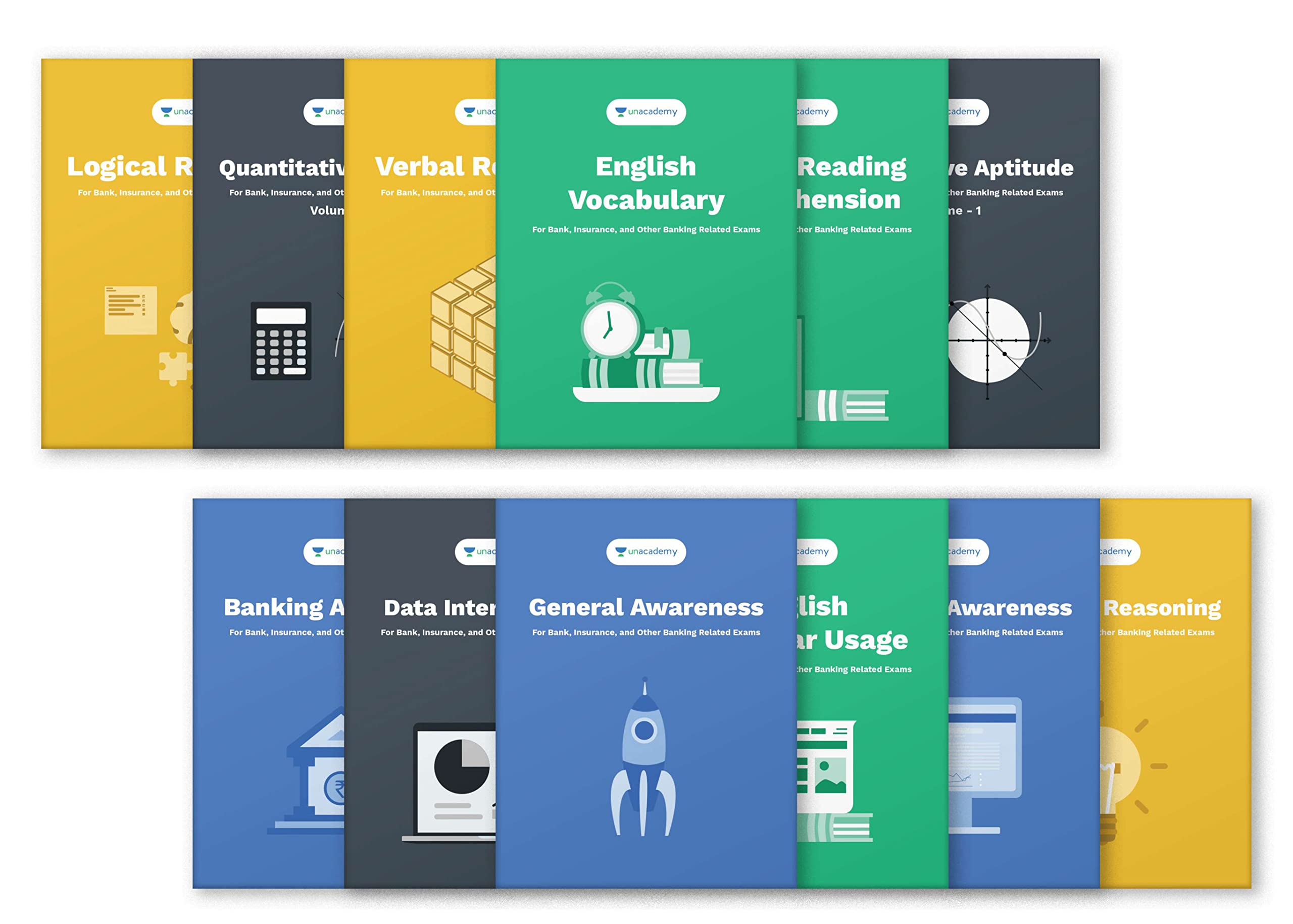 Buy Bank Complete Exam Preparation Kit (Set of 12 books) by Unacademy ...
