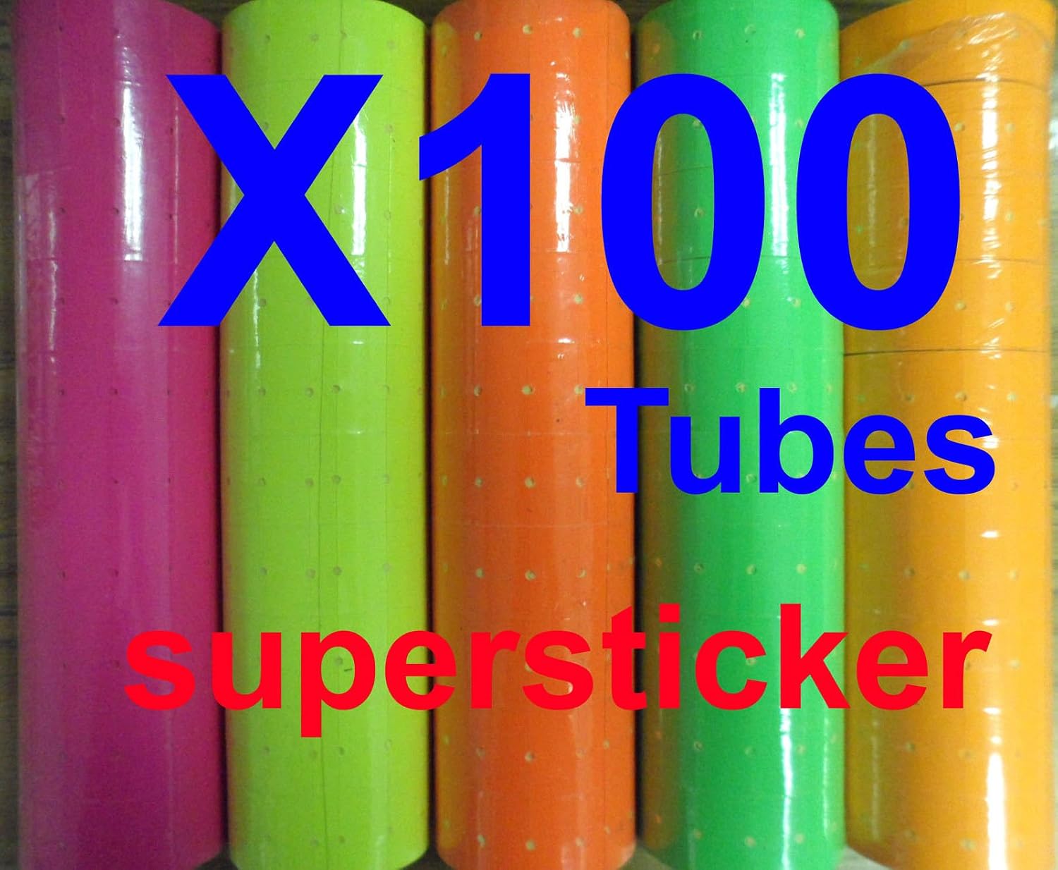 Amazon.com: iamlabels.com 100 Tubes Colors X 500 Tags labels Refill for ...