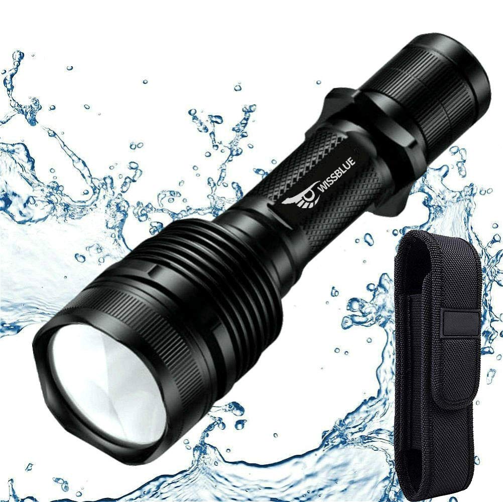 Wbwissblue H1 3800 High Lumen Rechargeable Tactical LED Flashlight ...