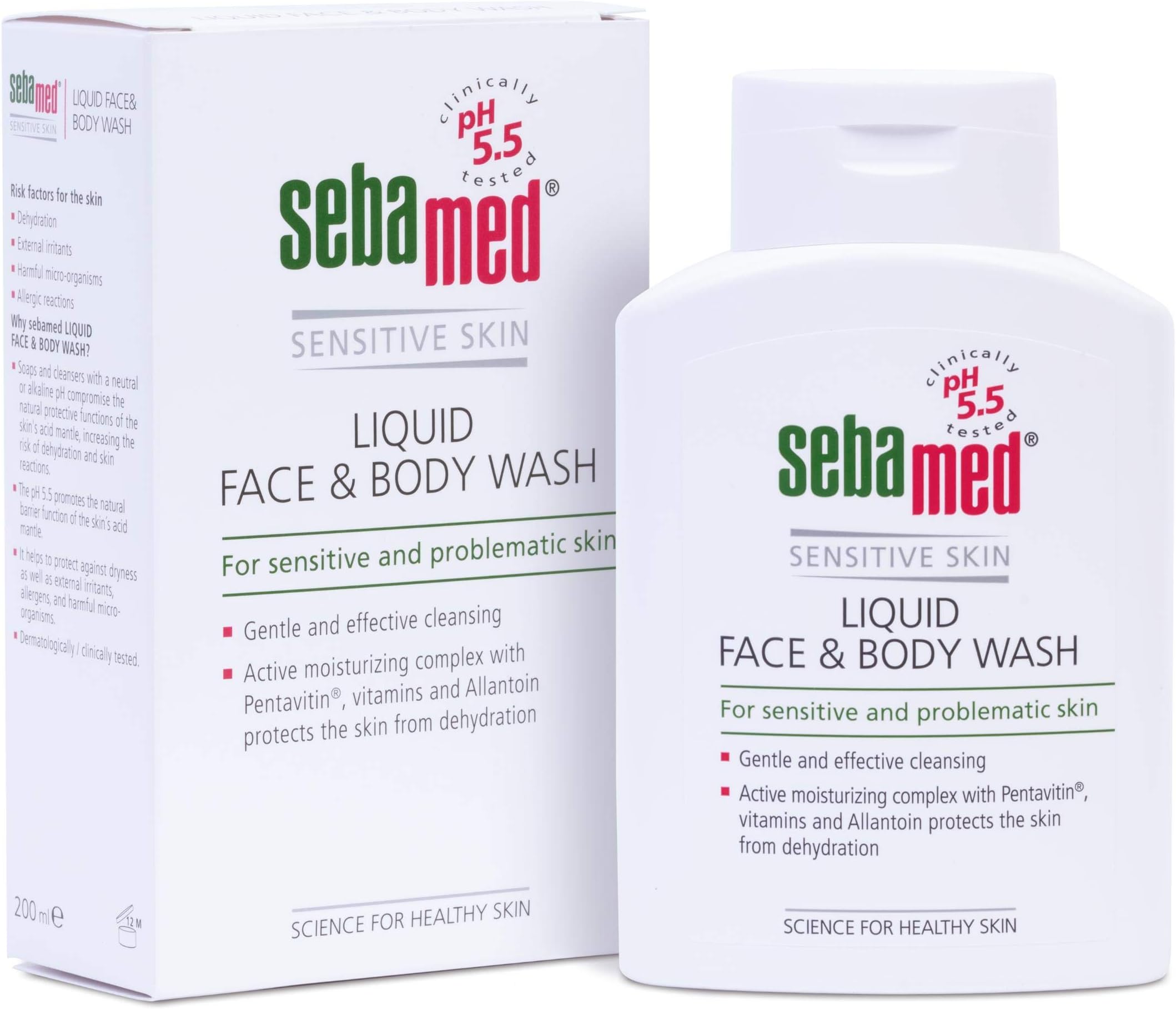 Amazon.com : Sebamed Liquid Face & Body Wash 200ml (Pack of 2) : Beauty ...
