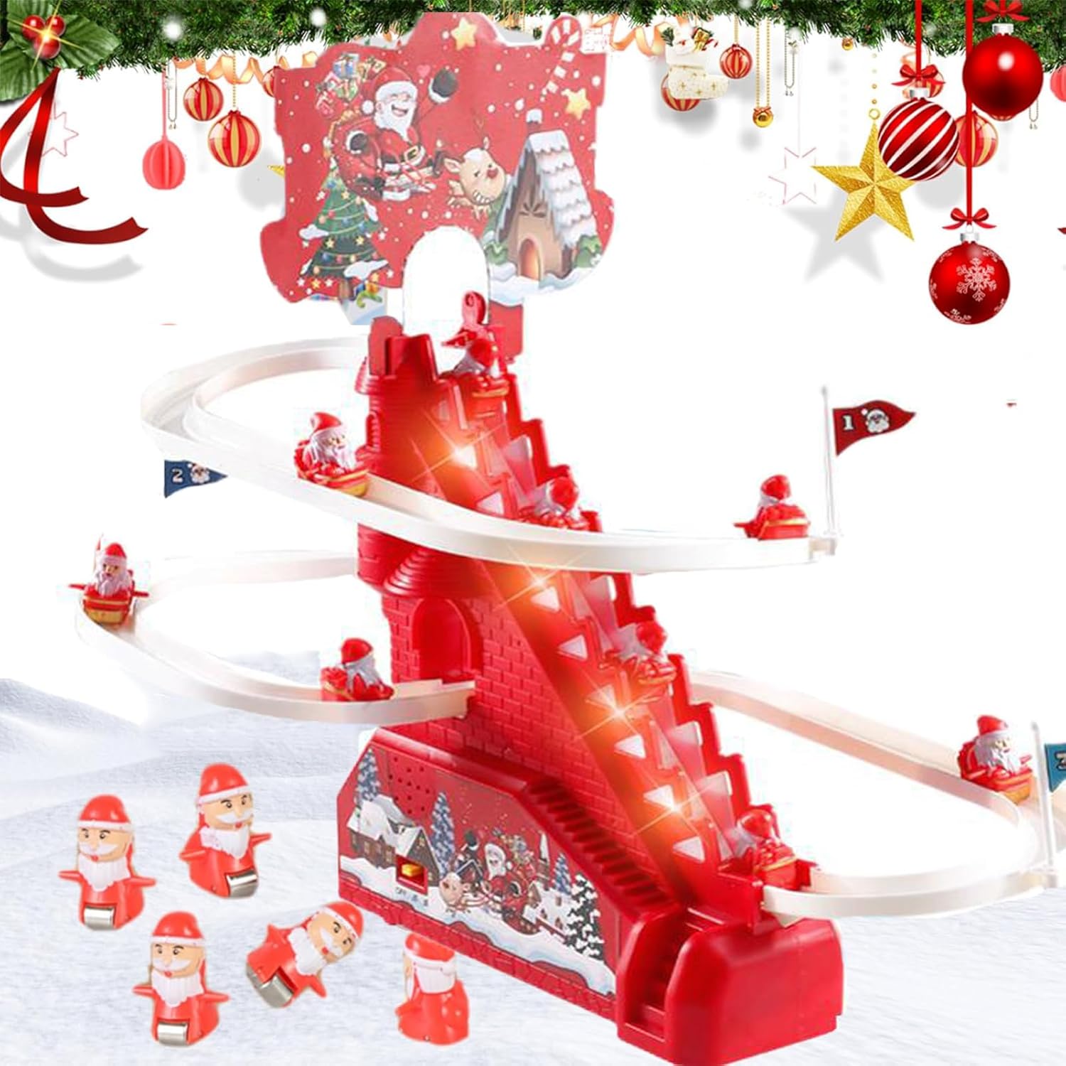 Amazon.com: Santa Climbing Toy, Santa Electric Slide Climbing Toys for ...