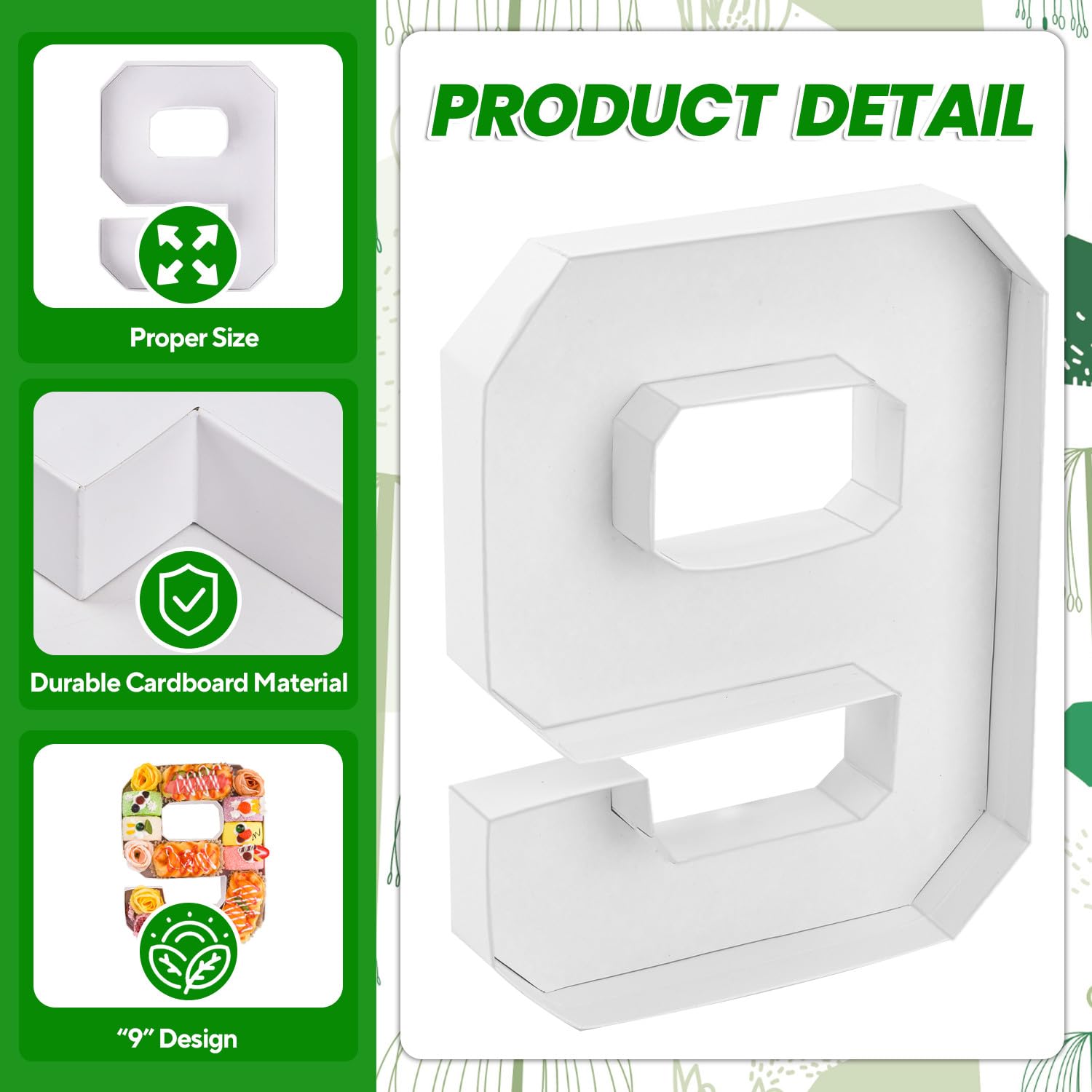 Snapklik.com : Cardboard Number For Charcuterie 10.2 Fillable Tray ...