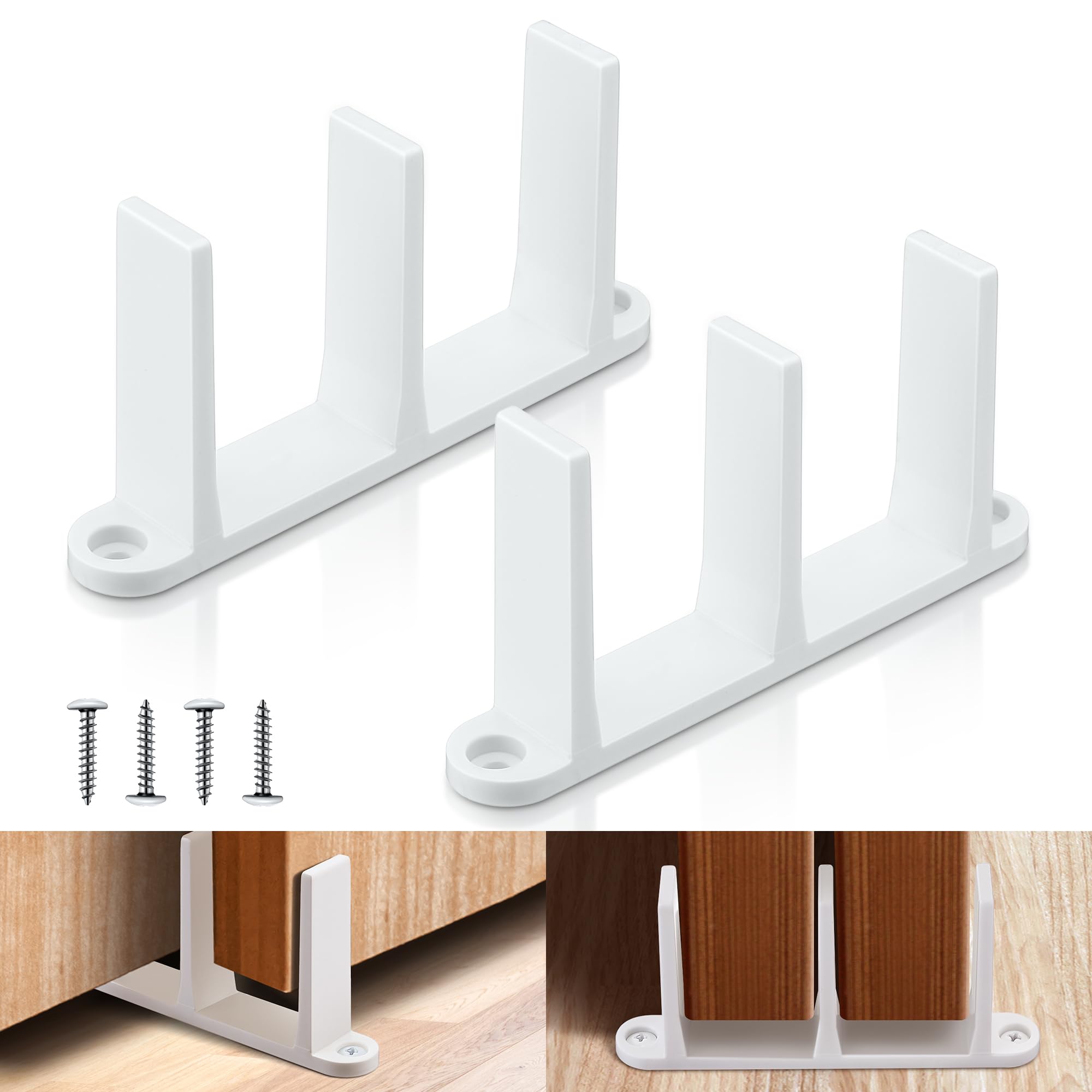 Amazon.com: Saillong 2 Pack Sliding Closet Door Floor Guide, Universal ...