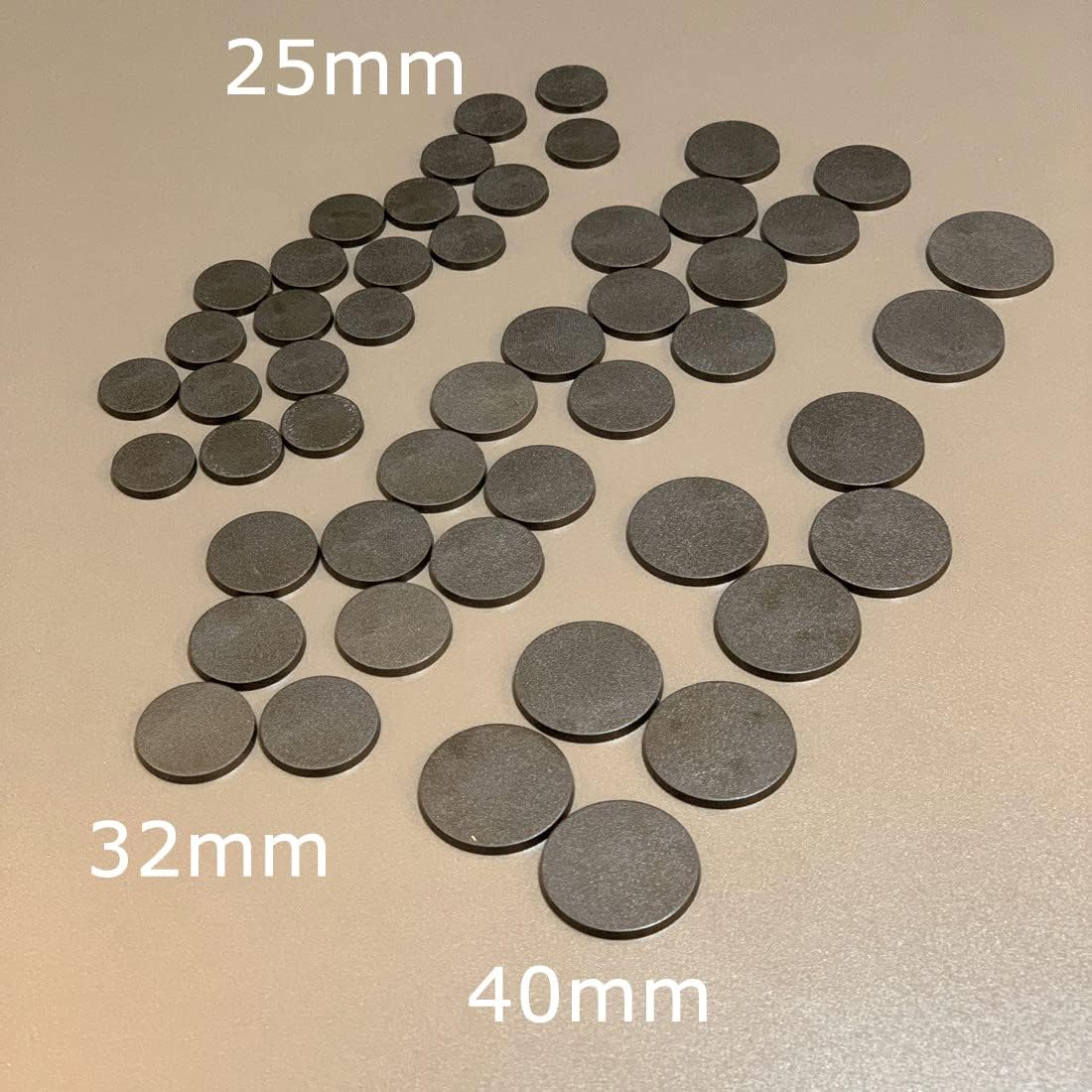 Amazon.com: EBCO 50Pcs Mix Round Plastic Model Bases 25mm/32mm/40mm For ...
