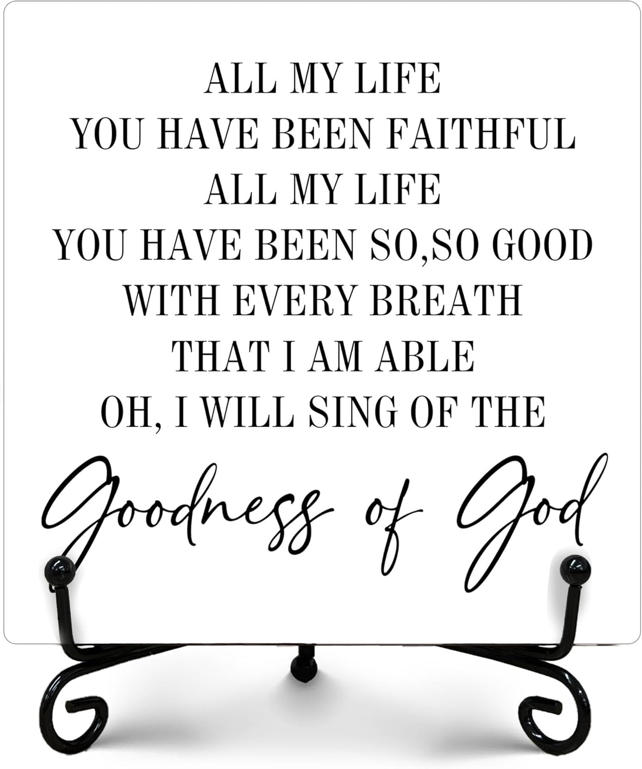 Amazon.com: The Goodness of God Sign, Rustic Christian Decor, Farmhouse ...