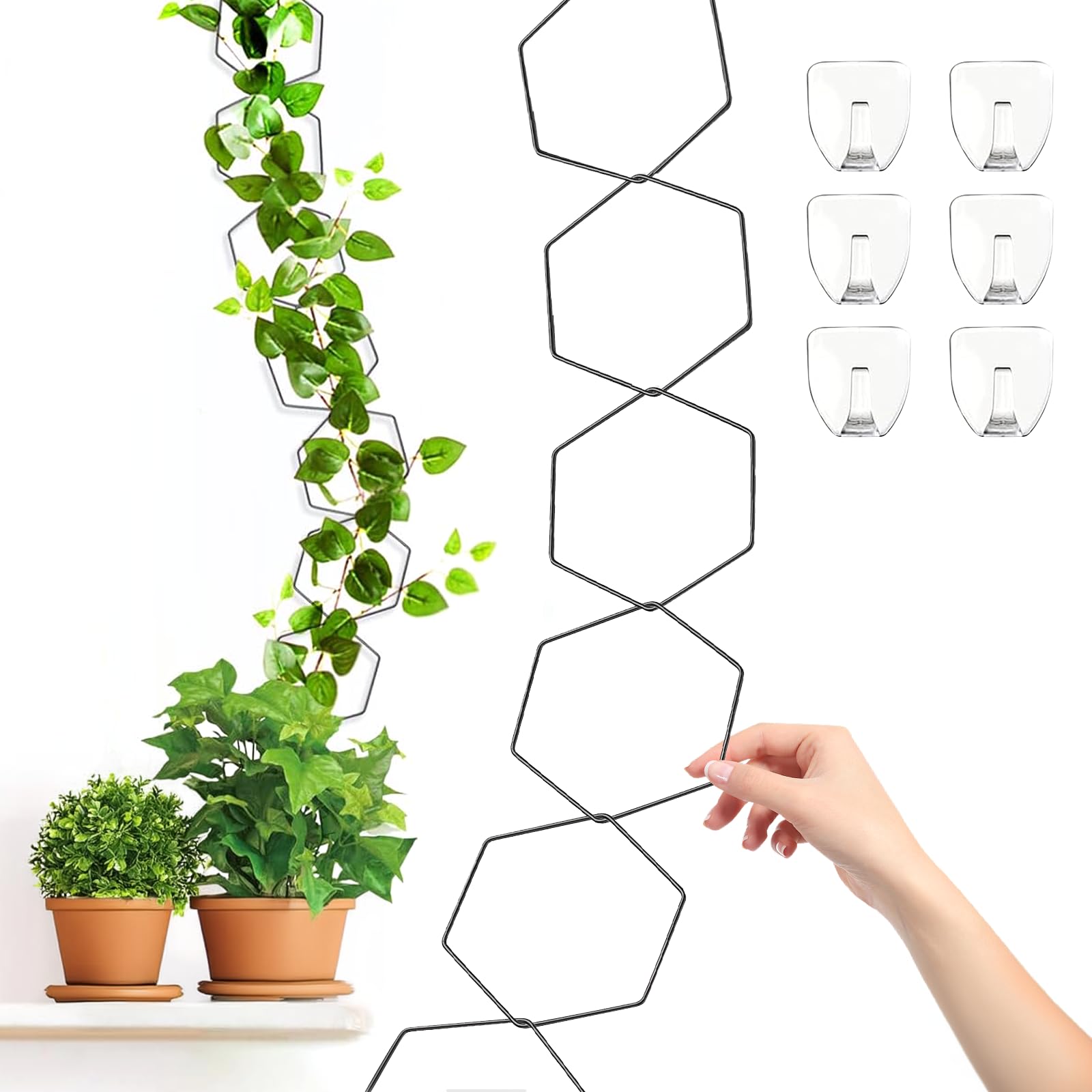 Amazon.com : Chain Trellis for Climbing Plants, 18pcs Versatile Garden ...