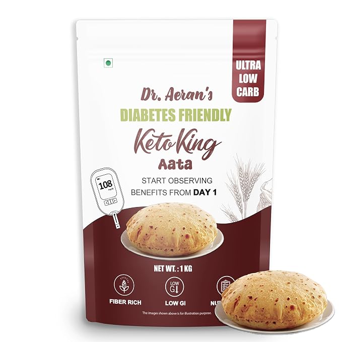 Dr. Aeran’s Diabetes Friendly Keto King Atta – 1Kg (Pack of 1) | Ultra ...