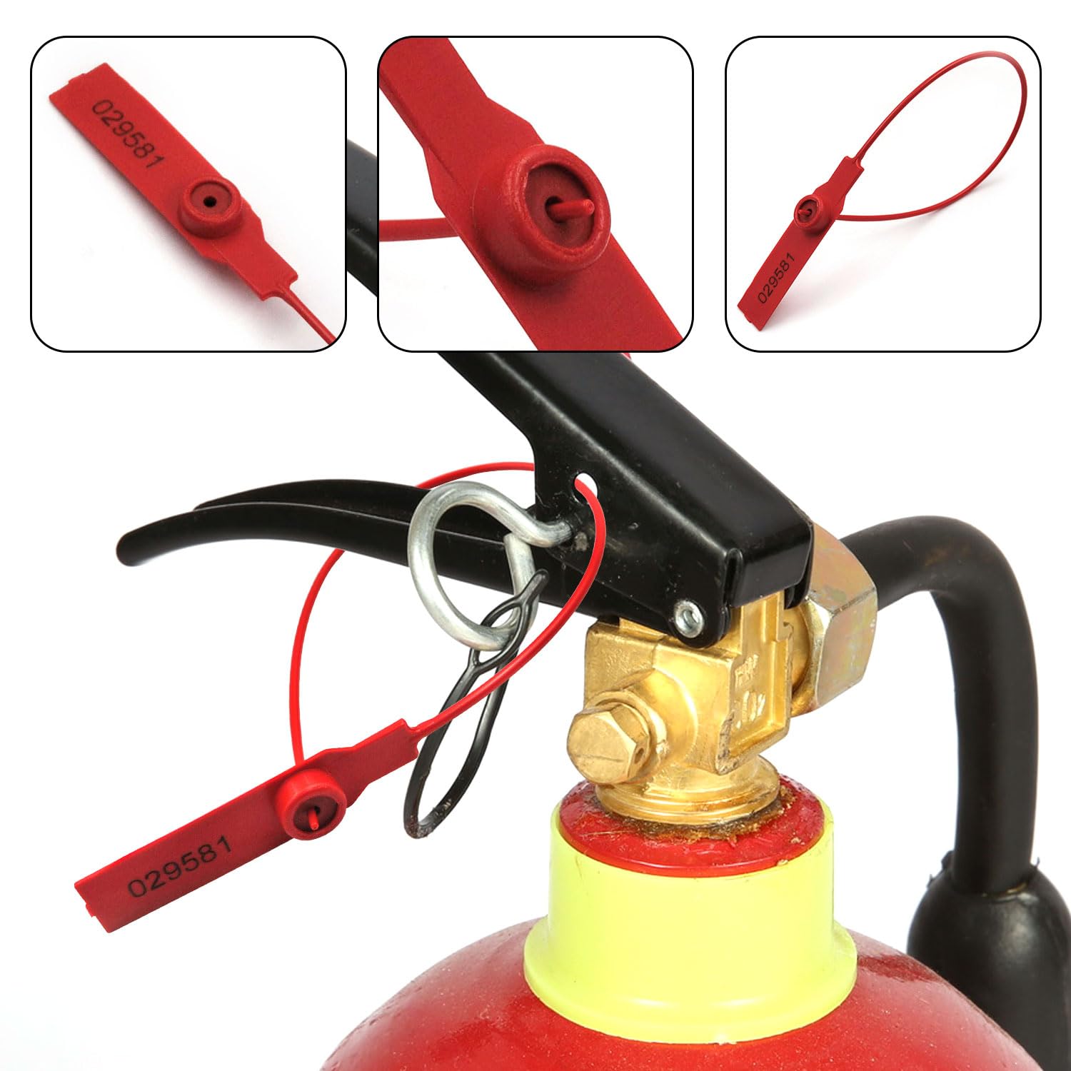 Snapklik.com : (500pcs) 11 Inch Plastic Numbered Security Seal Pull ...