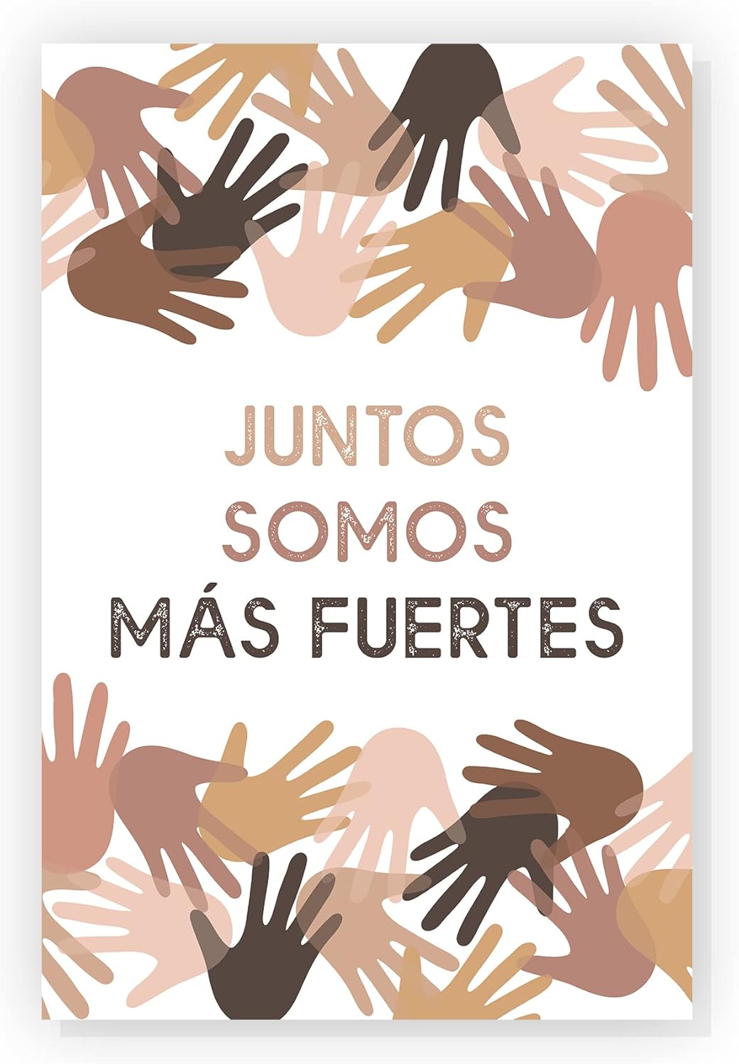 Amazon.com: 24TRESOR Juntos Somos Mas Fuertes Poster Stronger Together ...