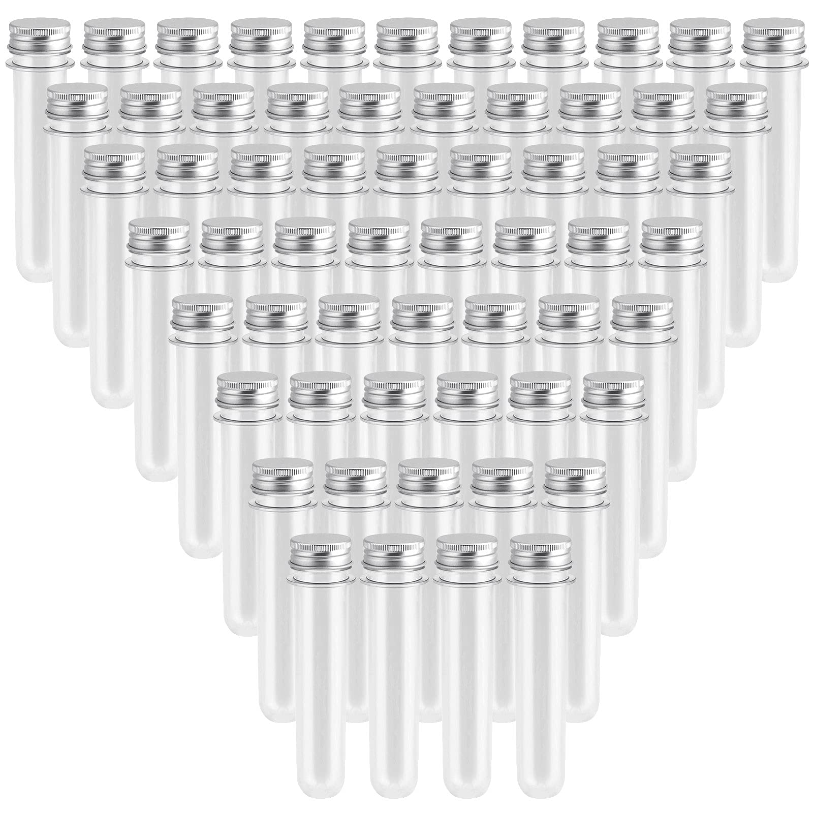 Snapklik.com : SEUNMUK 60 PCS 40ml Clear Plastic Test Tubes