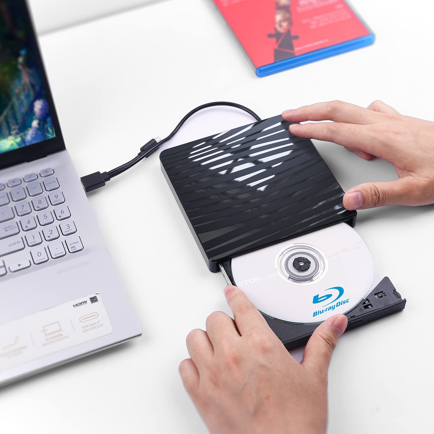 Usb Blu Ray Drive External Blu-ray DVD Drive, USB 3.0 And Type-C Blu ...